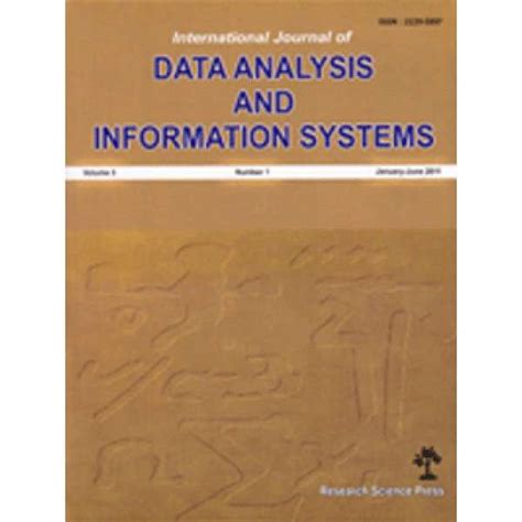 Buy International Journal Of Data Analysis And Information Systems