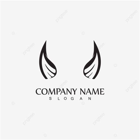 Logo And Symbol Template Icons App Featuring Bull Horns Vector Mascot