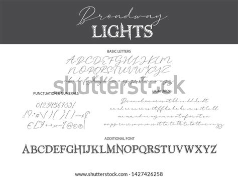 Decorative Script Duo Font Serif Script Stock Vector Royalty Free 1427426258 Shutterstock