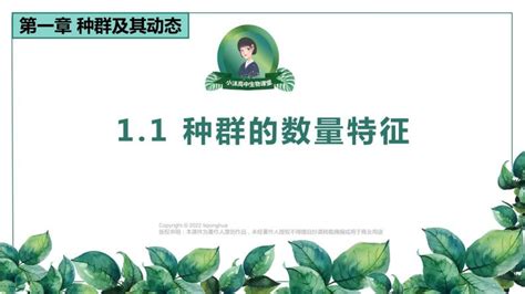 高中生物人教版 2019选择性必修2第1节 种群的数量特征练习题课件ppt 教习网课件下载