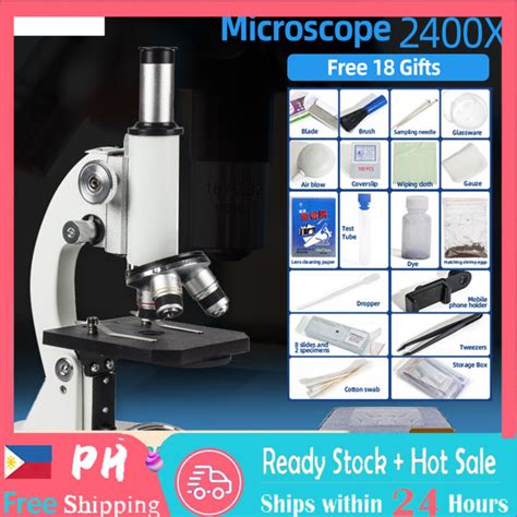 【fast Delivery】professional Microscope Microscope For Laboratory Set Science Kits Laboratory