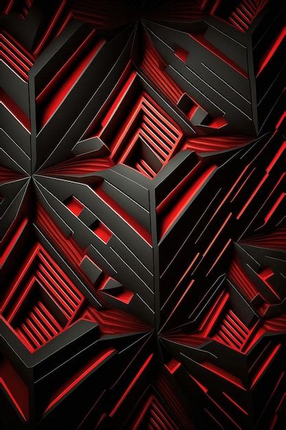 Premium Ai Image Abstract Geometric Background Generative Ai
