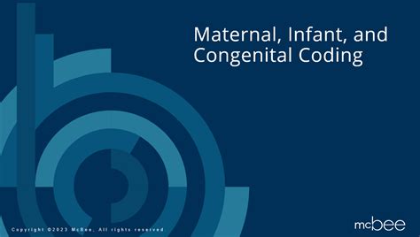 Maternal Infant And Congenital Coding — Mcbee Post Acute Academy