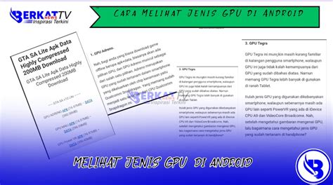 Cara Melihat Jenis Gpu Di Android Mali Adreno Tegra Powervr Berkatnews Tv