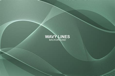 Premium Vector Abstract Wavy Lines On Gradient Background