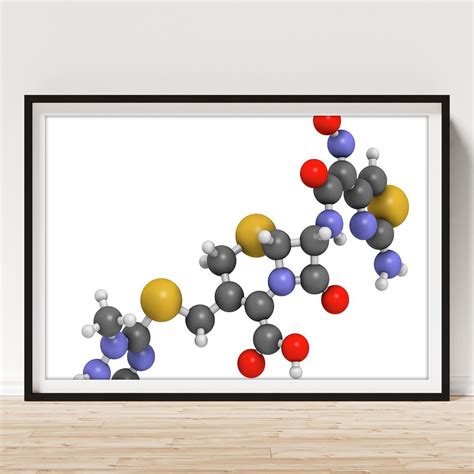 Ceftriaxone Antibiotic Drug Molecule Poster By Science Photo Library Science Photo Gallery