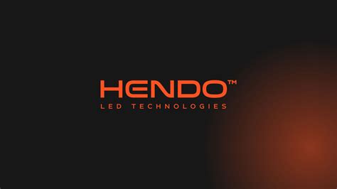 Hendo — Orange And Black Visual Identity And Logo Design