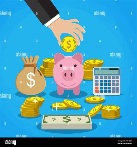 Money Saving Concept Stock Vector Image And Art Alamy