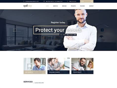 Sydney Multiuse Financial Business Html5 And Css3 Template Html5 Css3
