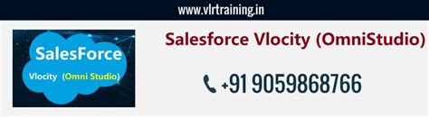Salesforce Vlocity Omnistudio Online Training Vlr Training Software
