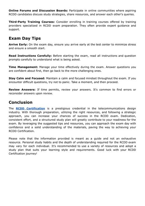 PPT RCDD Certification Exam Guide Tips And Resources For Certification Success PowerPoint