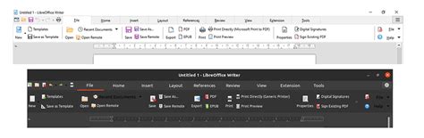 Scale Down Notebook Tabbed UI Ribbon English Ask LibreOffice
