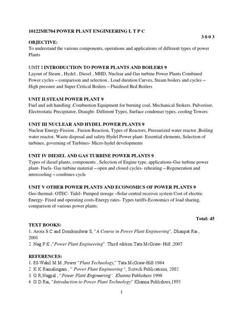 Syllabus Mepco Download Free Pdf Power Station Perpendicular
