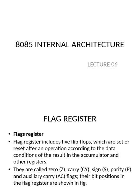 Microprocessor And Application Lecture 06 Pdf