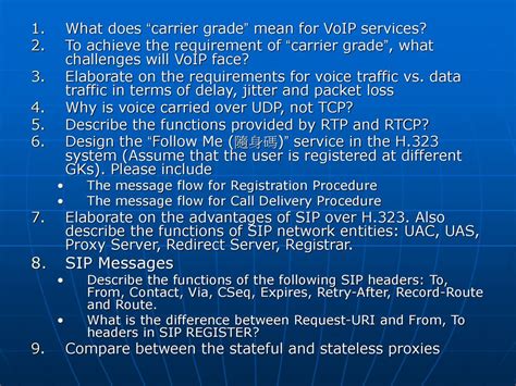 網際網路電話系統 期中考重點整理 ppt download