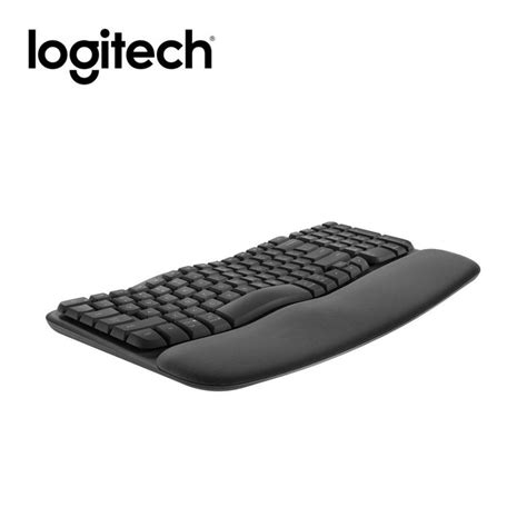 Logitech Wave Keys Wireless Ergonomic Keyboard With A Cushioned Palm Rest คีย์บอร์ดไร้สาย Wave