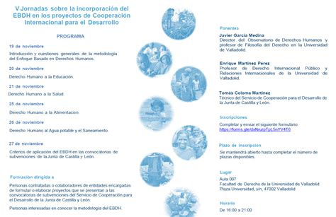 V Jornadas Sobre La Incorporación Del Enfoque Basado En Derechos