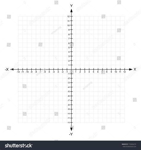 Blank X Y Axis Cartesian Coordinate Stock Vector Royalty Free 715926274 Shutterstock