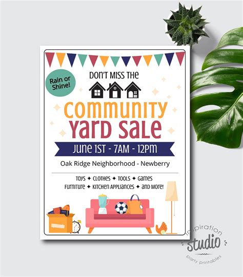 Garage Sale Poster Template