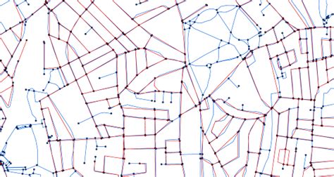 The Road Segments And Intersectionend Nodes Of Osm Blue And Os
