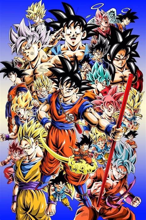 Goku Forms Wallpapers Top Free Goku Forms Backgrounds Wallpaperaccess