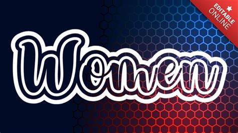 Women Cursive Style With White Outlines Text Effect Generator