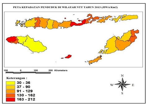 Gambar Peta Tingkat Kepadatan Penduduk Provinsi Ntt Dari Peta Download Scientific Diagram
