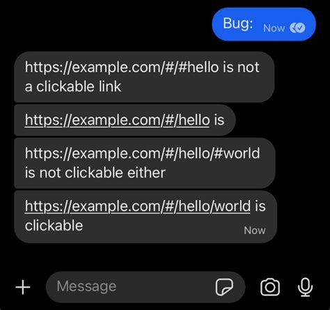 Link Containing Two S Is Not Clickable · Issue 5675 · Signalappsignal Ios · Github