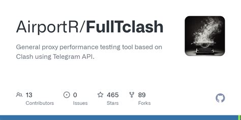 GitHub AirportR FullTclash General Proxy Performance Testing Tool Based On Clash Using