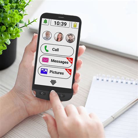 Smartphone Per Anziani Amplicomms M50 Tasto Sos E Suono Amplificato