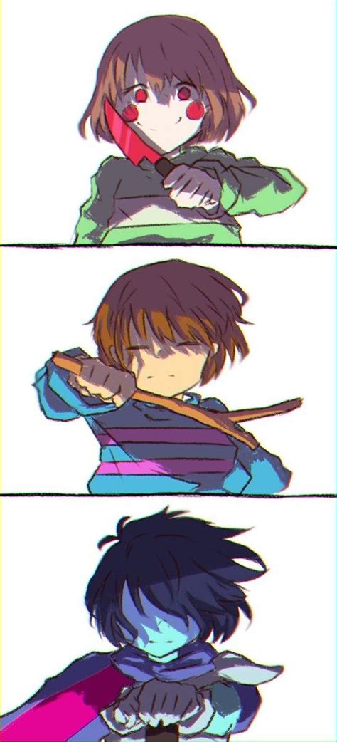 Frisk Chara Kris Undertale Comic Undertale Undertale Funny
