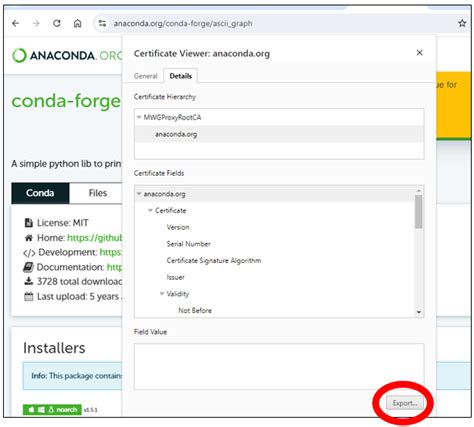 anaconda persistent ssl problems when enabling conda install through