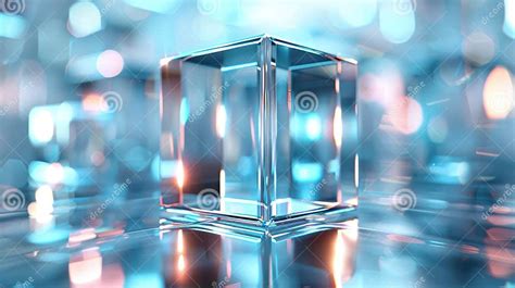 Geometric Glass Cube In Motion Abstract 3d Animation Loop Stock Illustration Illustration Of