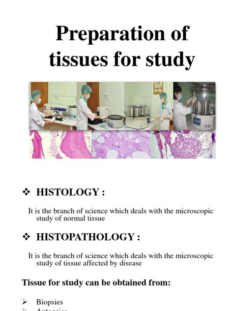 Tissue Preparation For Microscopic Examination Pdf Staining Histology