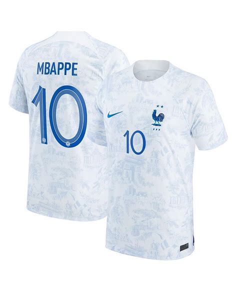 Nike Mens Kylian Mbappe White France National Team 202223 Away