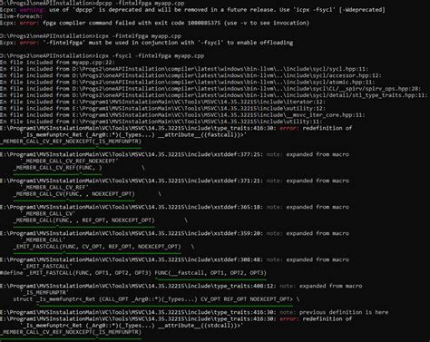 Solved Many Errors While Sycl Code Compilation For Fpga On Local System Intel Community