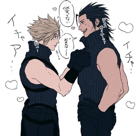 Ht8207 Cloud Strife Zack Fair Final Fantasy Final Fantasy Vii Final Fantasy Vii Advent