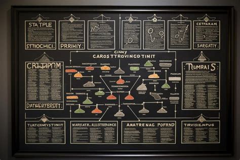 Scientific Taxonomy Chart Chalkboard Premium Ai Generated Image