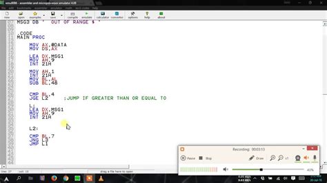 12 Assembly Language Bangla Tutorial Is The Value In Range Youtube
