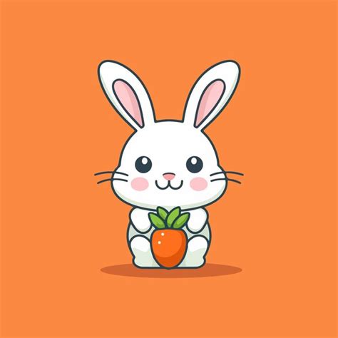 Premium Vector Cute Bunny Cartoon Vector Illustration