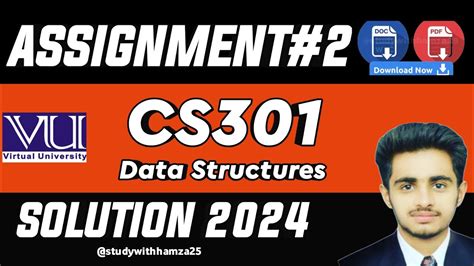 Cs301 Assignment No 2 Solution 2024 Cs301 Assignment 2 Cs301 Solution November 2024
