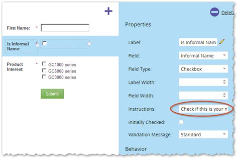 fixing a minor forms 2 0 sort of bug re title text “instructions