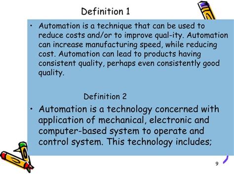 Chapter 1 Introduction To Automation Ppt