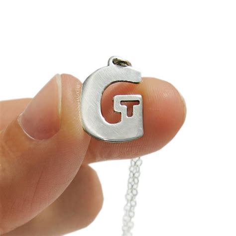 2 Initial Necklace Initial Necklace Silver Initial Necklace Etsy