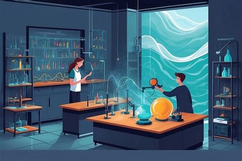 Premium Photo A Physics Lab With Babes Experimenting On The Principles Of Wave Interference