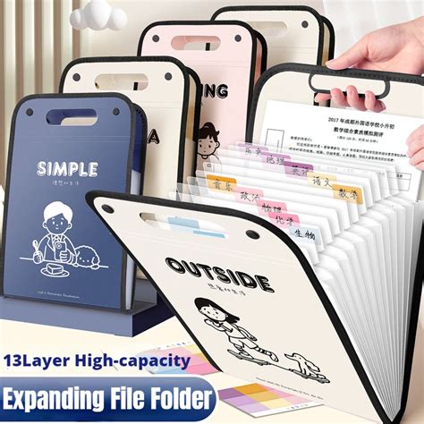 13 Layer Folder File Organizer Expanding File Folder Clear Book Test