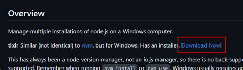持續累積 NVM 安裝 Windows 環境