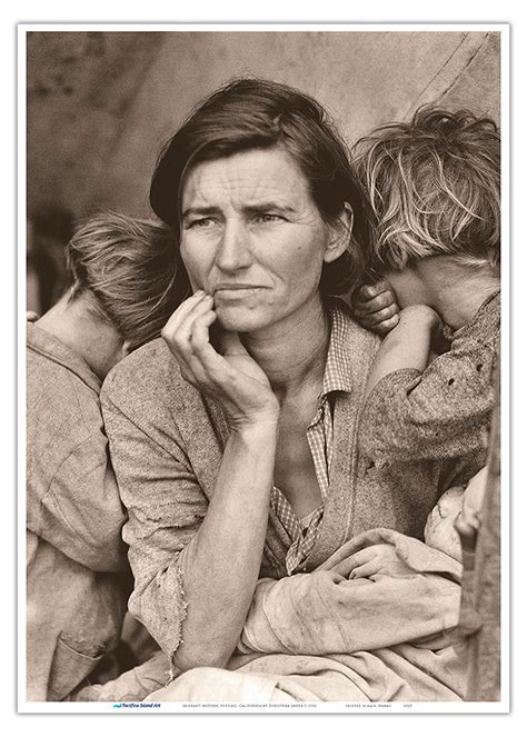 Migrant Mother Nipomo California Black And White Historic Photograph