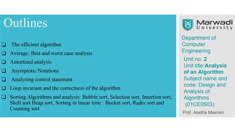 SOLUTION Design And Analysis Of Algorithms Sorting And Divide And