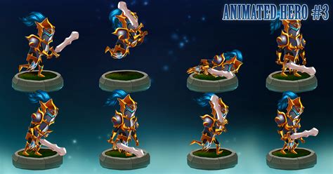 Animated 2d Character Knight 3 2d Characters Unity Asset Store